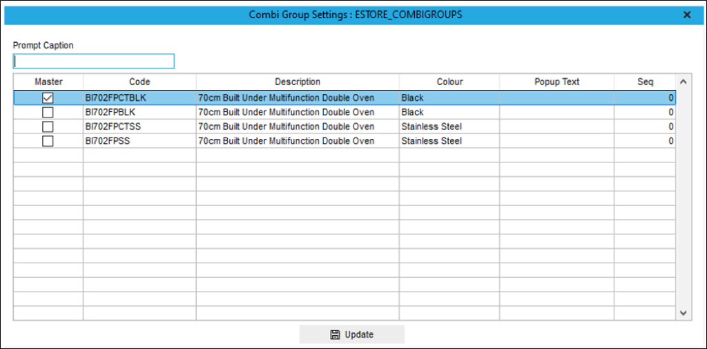 How to create Combi Groups – eStore