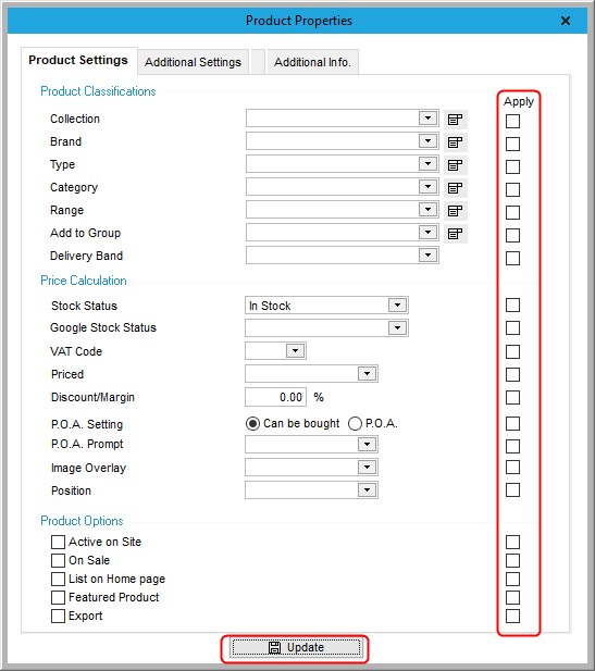 Stock Status – eStore