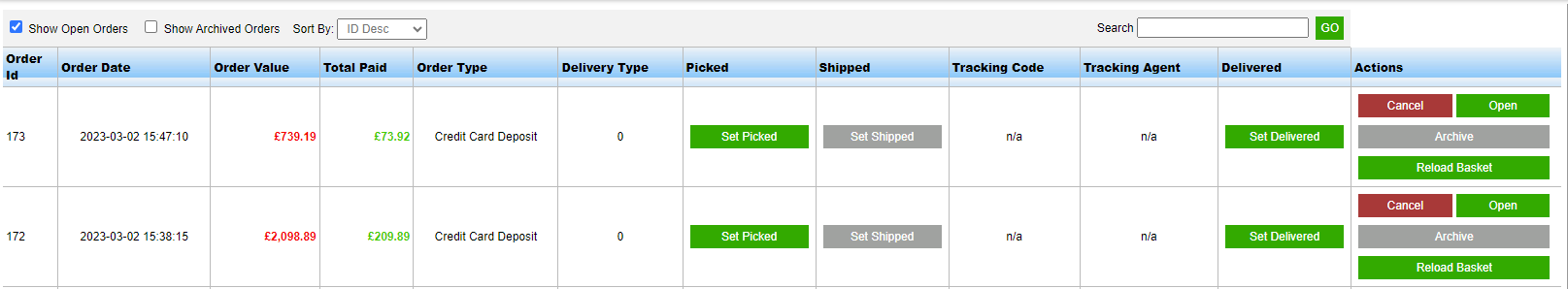 How to View Orders – eStore