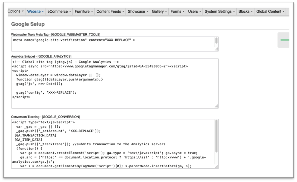 Google Analytics & Webmaster Tools – eStore
