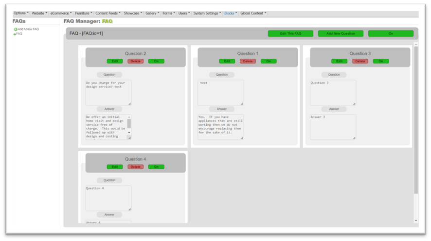 Blocks Module: FAQs – eStore