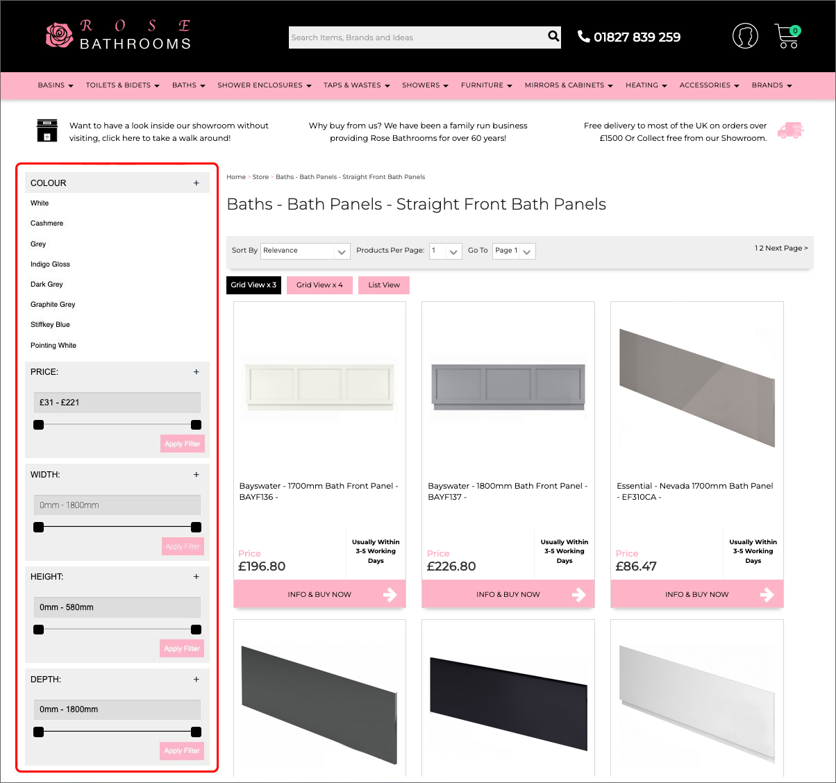 Advanced Filters – eStore