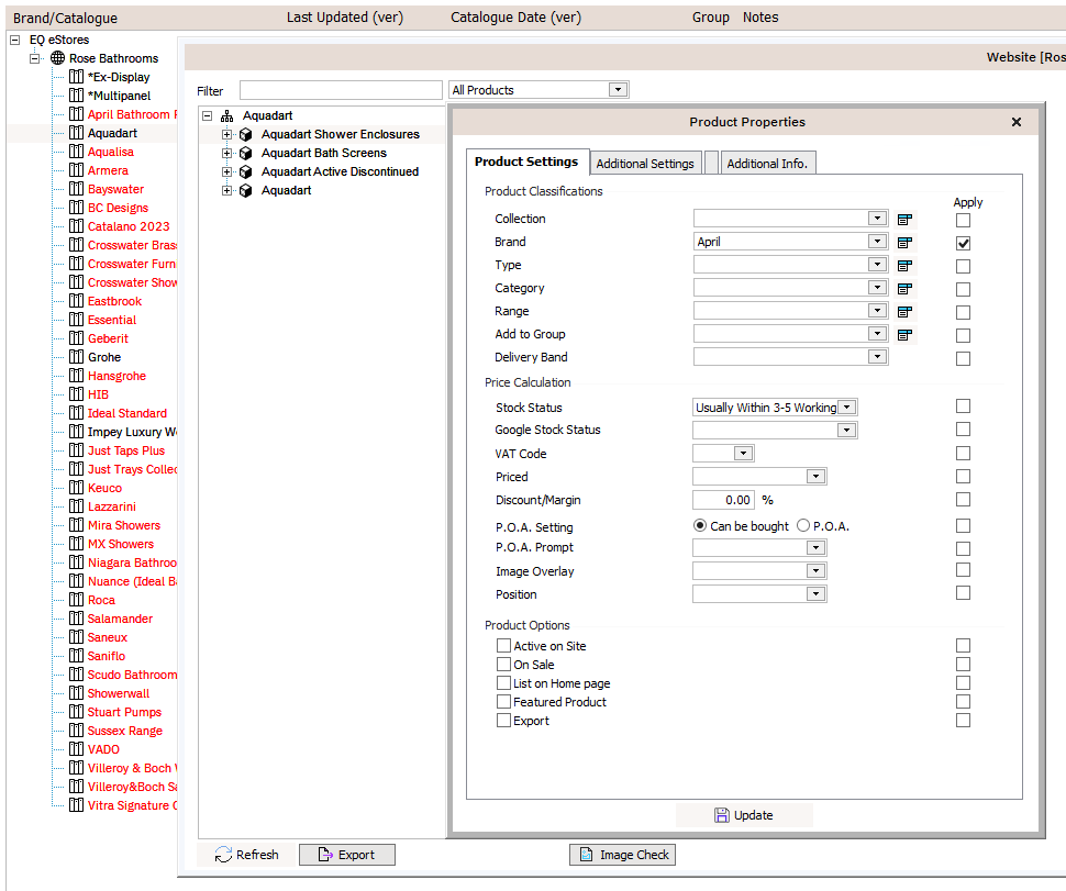 Brand Setup – eStore